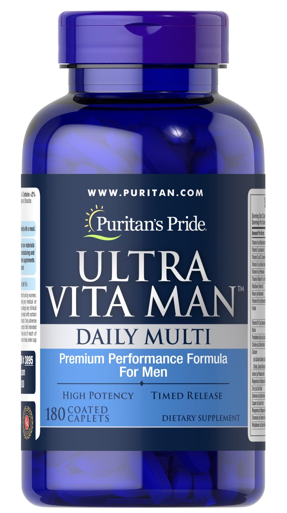 Ultra Vita Man™ Time Release 男性超級綜合維生素 長效型 | Puritan's Pride TW